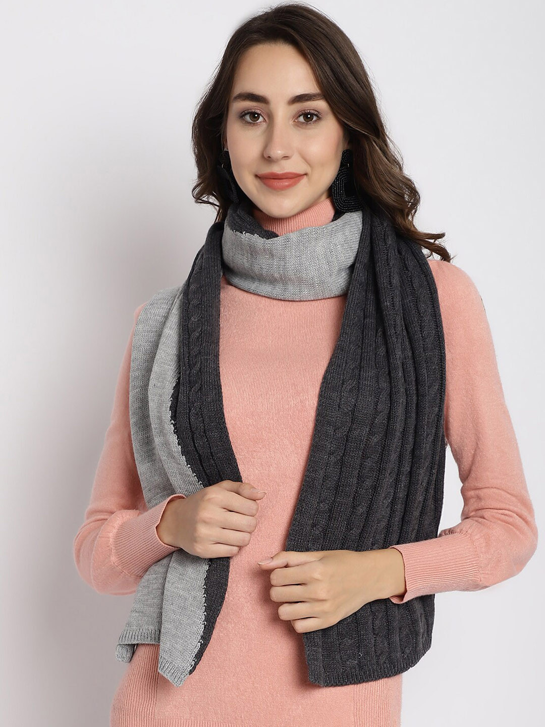 Buy ELLIS Self Design Acrylic Muffler - Mufflers for Women 24910262 ...