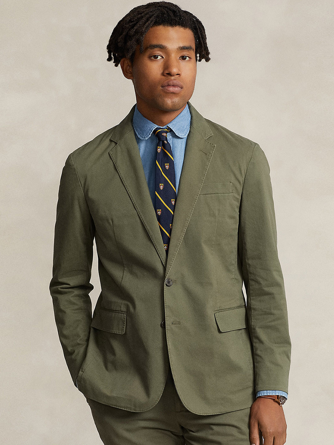 Buy Polo Ralph Lauren Notched Lapel Collar Single Breasted Blazers ...