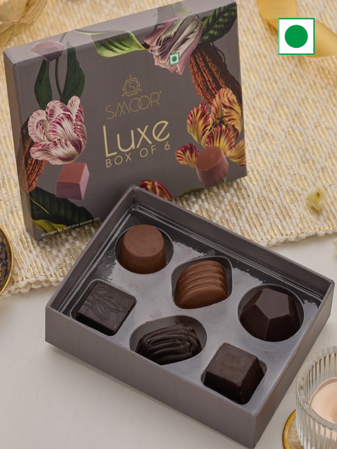Buy SMOOR 6 Pcs Luxe Treat Chocolate Box 72 Gms - Chocolates for Unisex ...