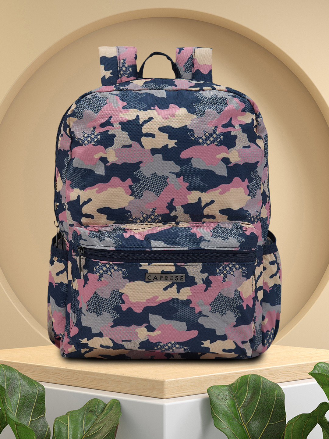 Buy Caprese Women Cole Abstract Printed Backpack - Backpacks for Women ...