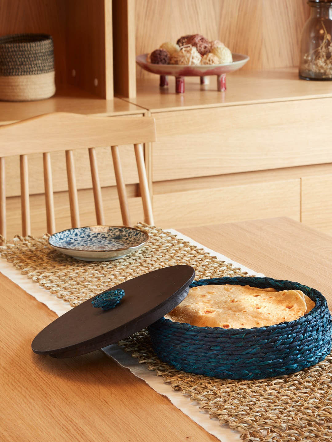 Buy KADAM HAAT Blue Textured Roti Box - Roti Box for Unisex 24921854 ...
