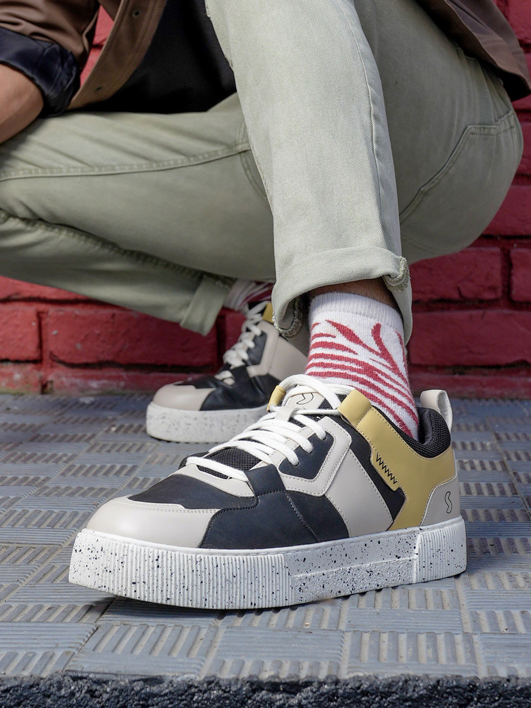 Buy Solethreads Men PHANTOM Colourblocked Comfort Insole Anti Skid Sole ...