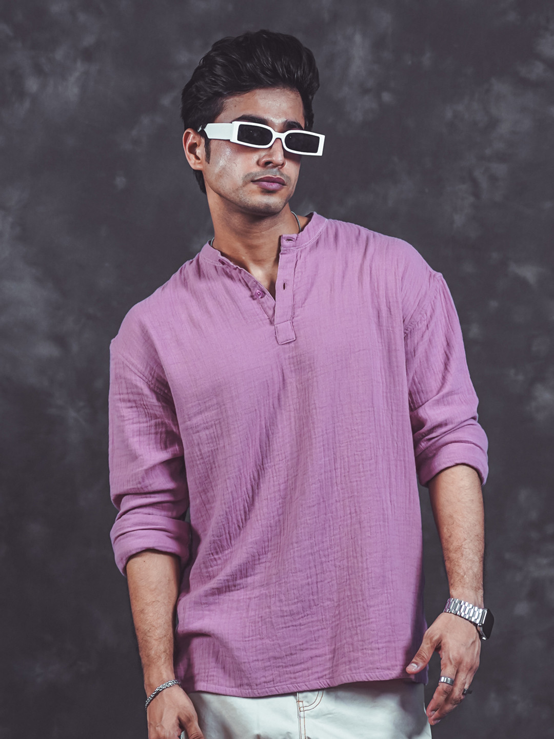 Buy Powerlook Textured Oversized Casual Shirt - Shirts for Men 24924236 ...