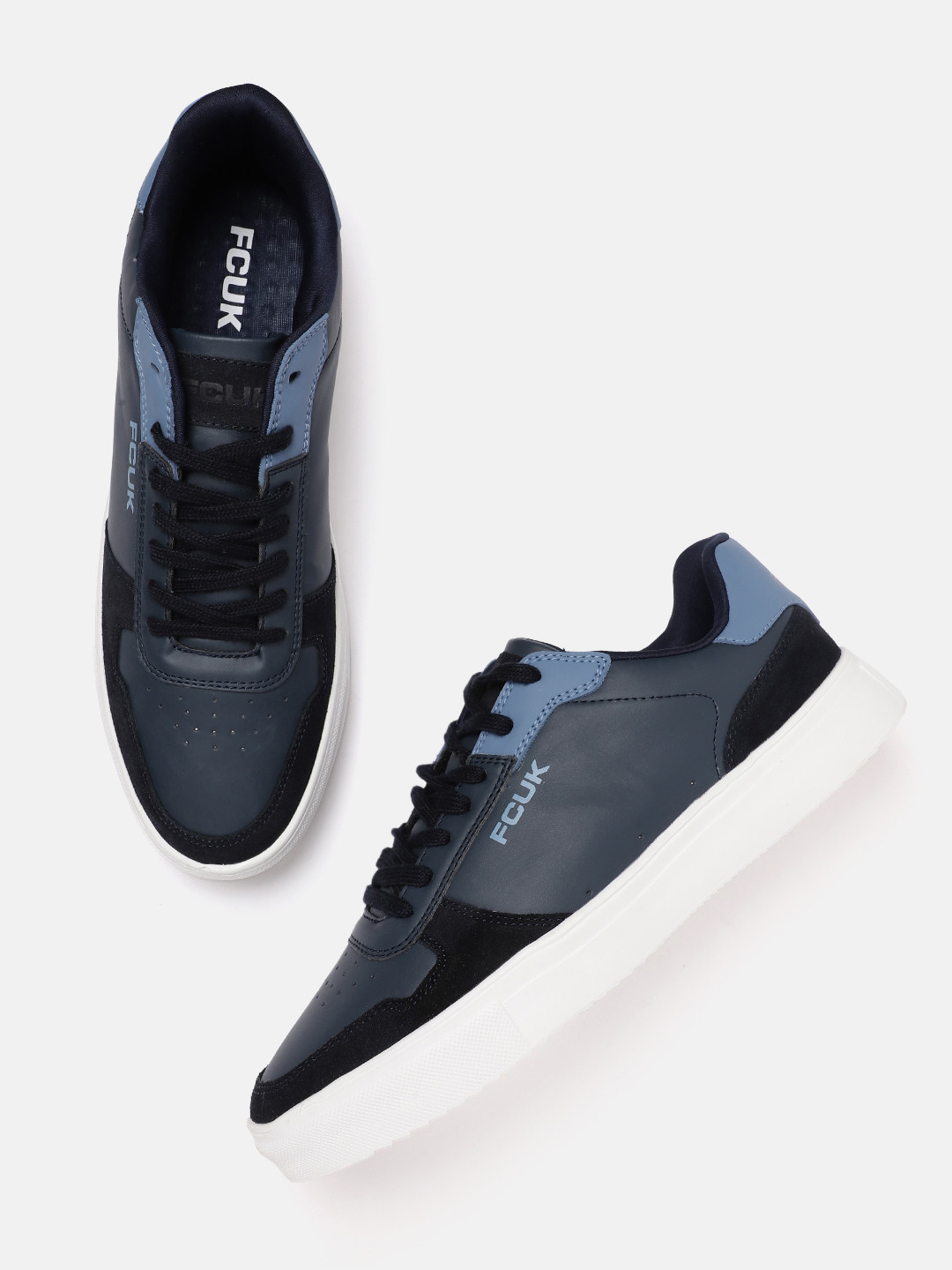 Buy FCUK Men Navy Blue Sneakers - Casual Shoes for Men 24925162 | Myntra
