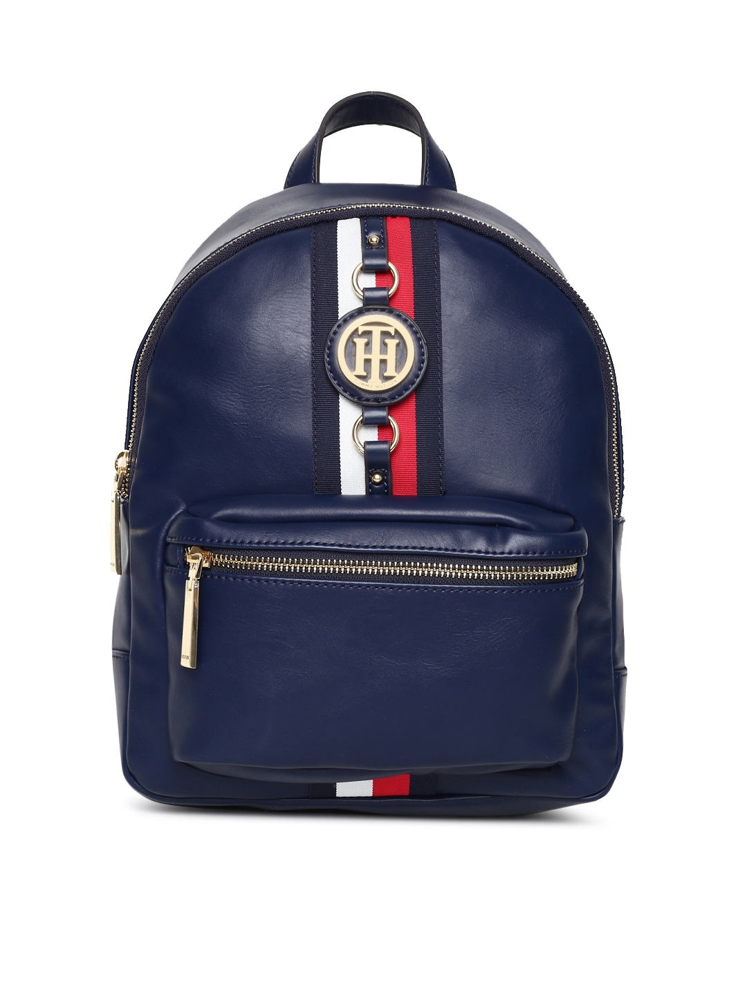 Buy Tommy Hilfiger Women Navy Blue Solid Backpack Backpacks For Women