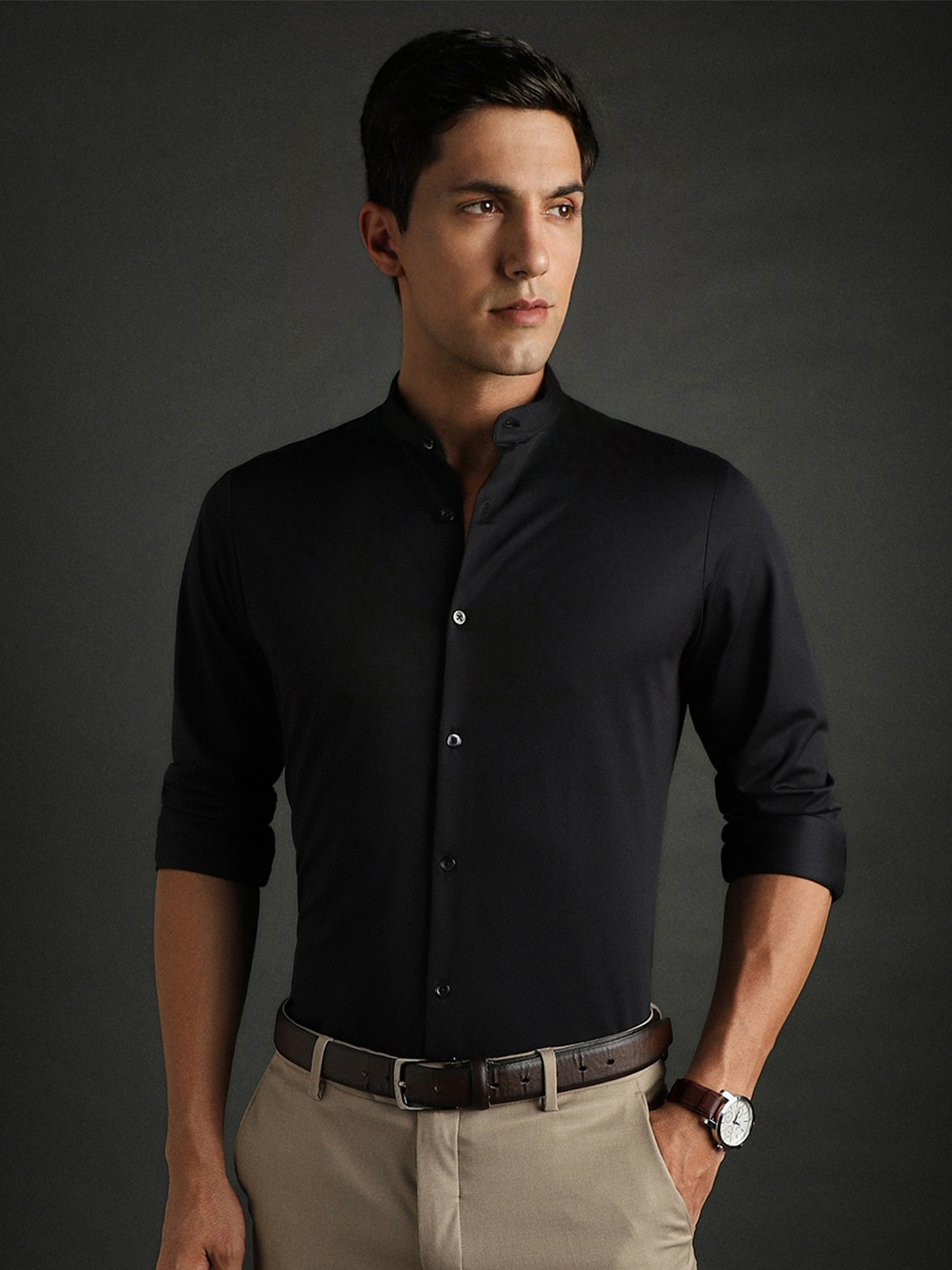 Buy Bergamo Slim Fit Opaque Formal Shirt - Shirts for Men 24937690 | Myntra