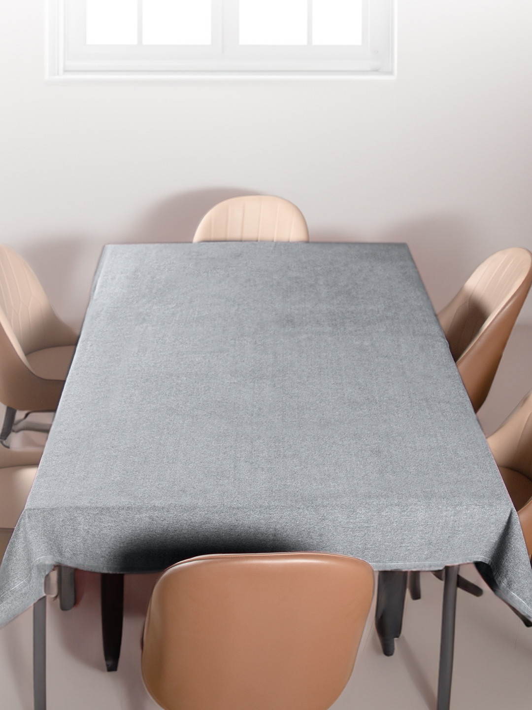 Buy Anko Charcoal Black Cotton Soft & Smooth Square Table Cover - Table ...