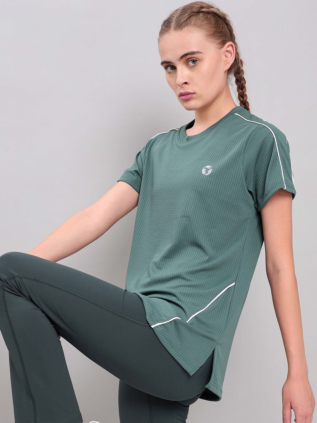 Buy Technosport Anti Odour Slim Fit Sports T Shirt - Tshirts for Women 24943682 | Myntra