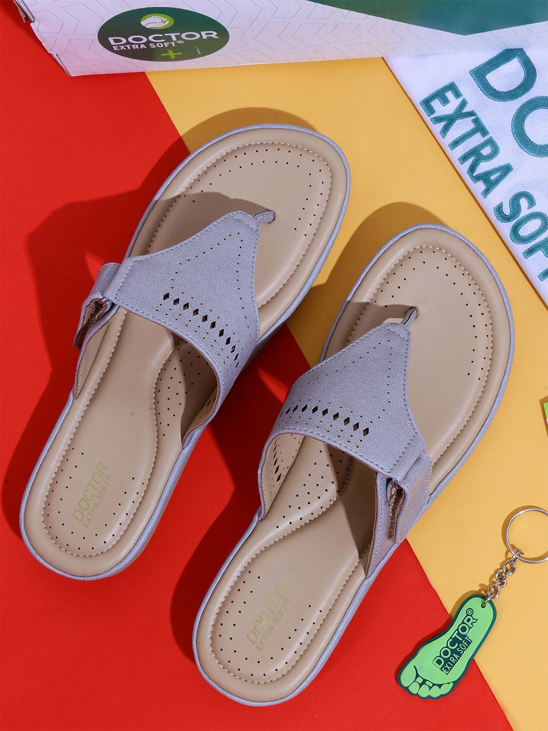 Buy DOCTOR EXTRA SOFT Laser Cuts Memory Foam Stylish Slippers - Flats ...