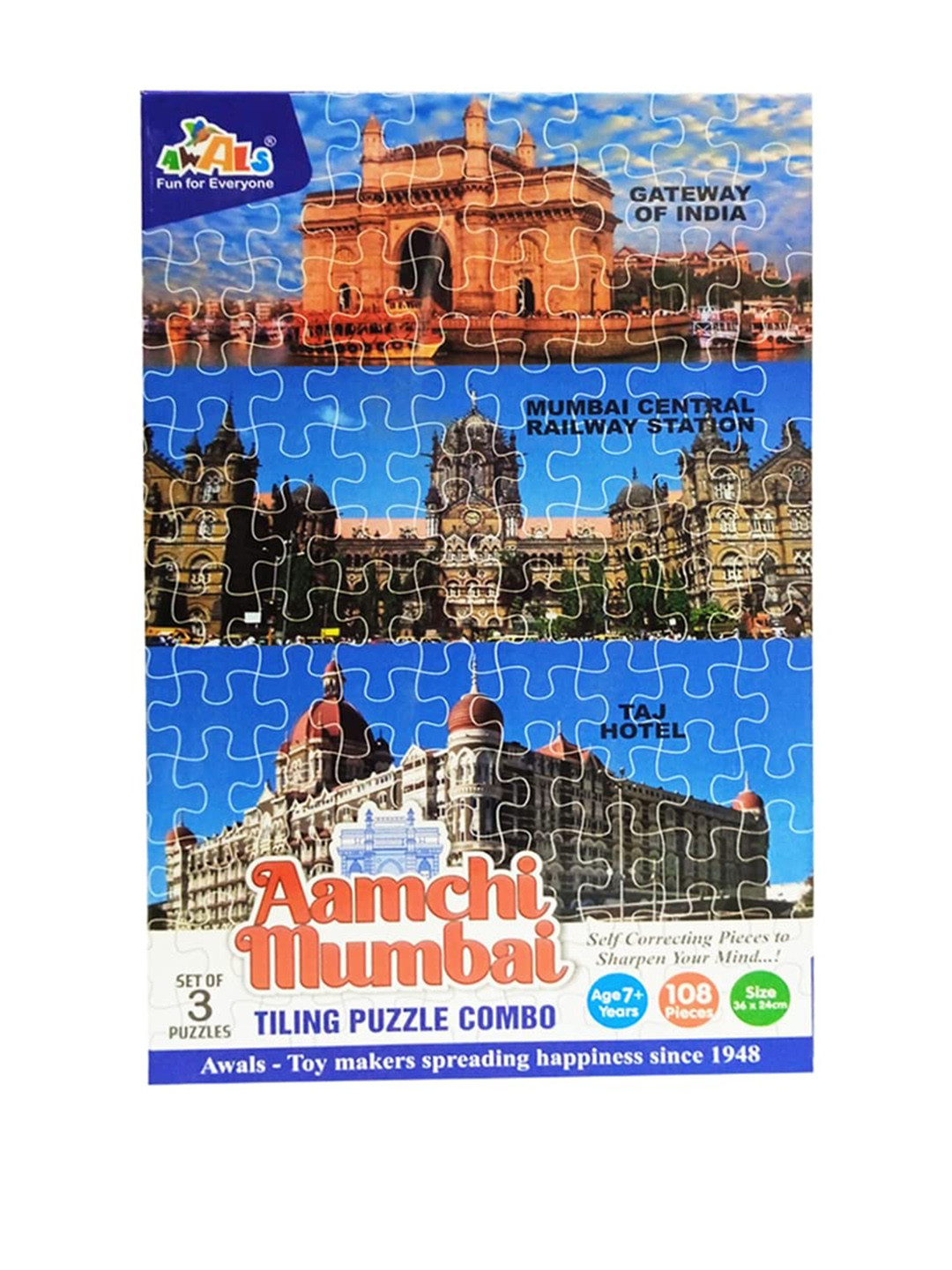 Buy MUREN Set Of 3 India Puzzle Game - Activity Toys And Games for ...