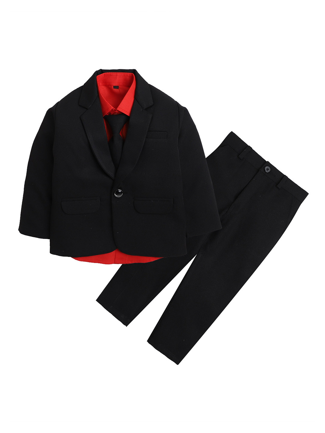 Buy Lil Homies Boys Single Breasted Three Piece Suit - Suits for Boys ...