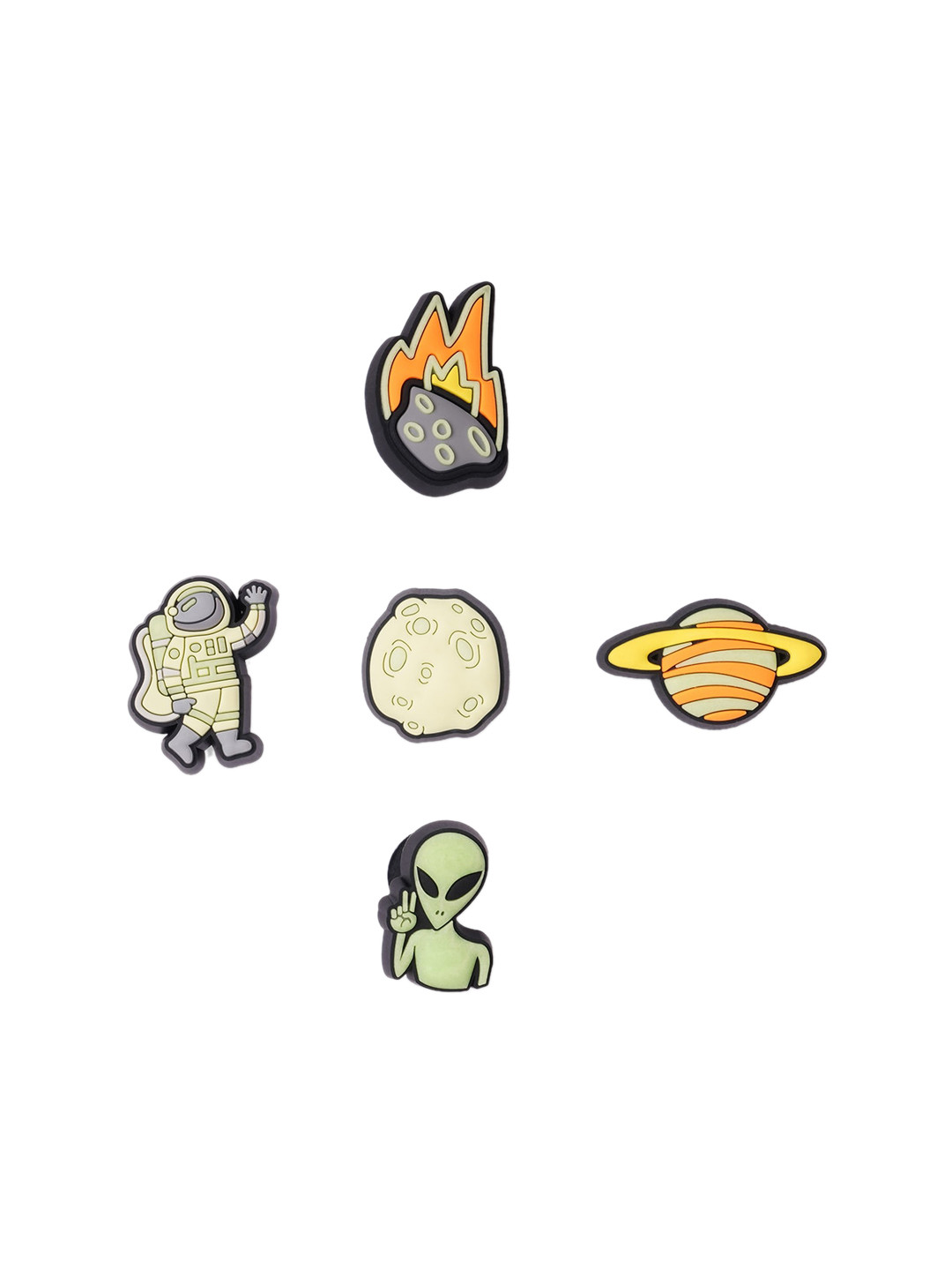 Buy Crocs Unisex Set Of 5 Out Of Space Jibbitz - Jibbitz for Unisex ...