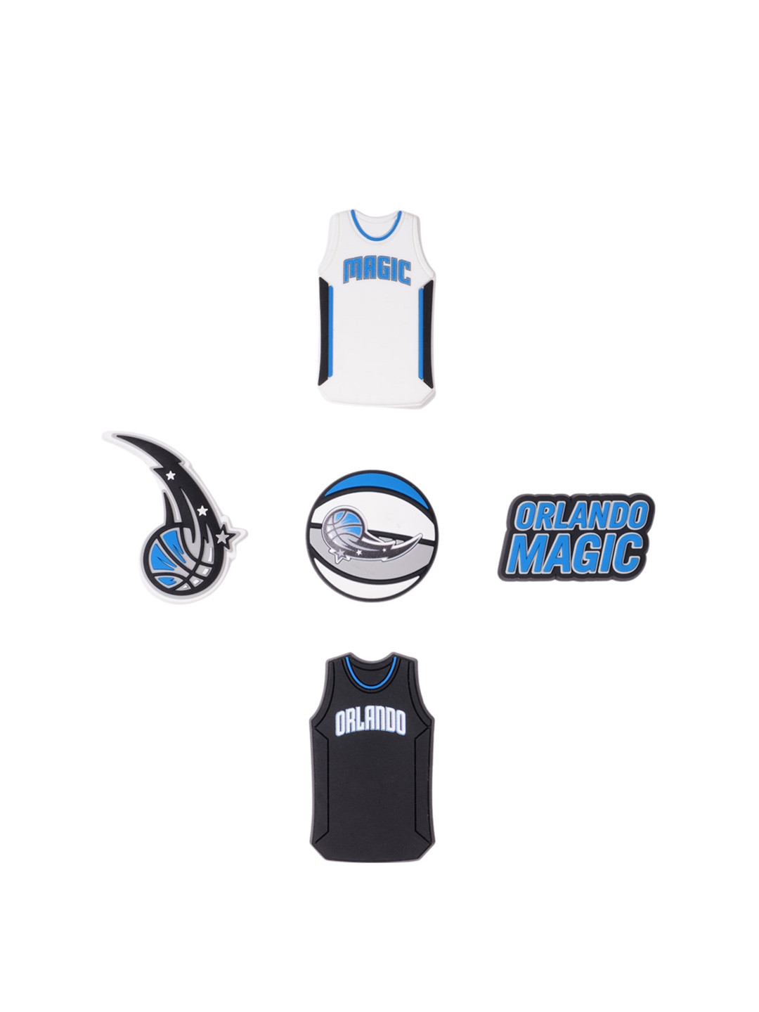 Buy Crocs Unisex Set Of 5 NBA Orlando Magic Jibbitz - Jibbitz for ...