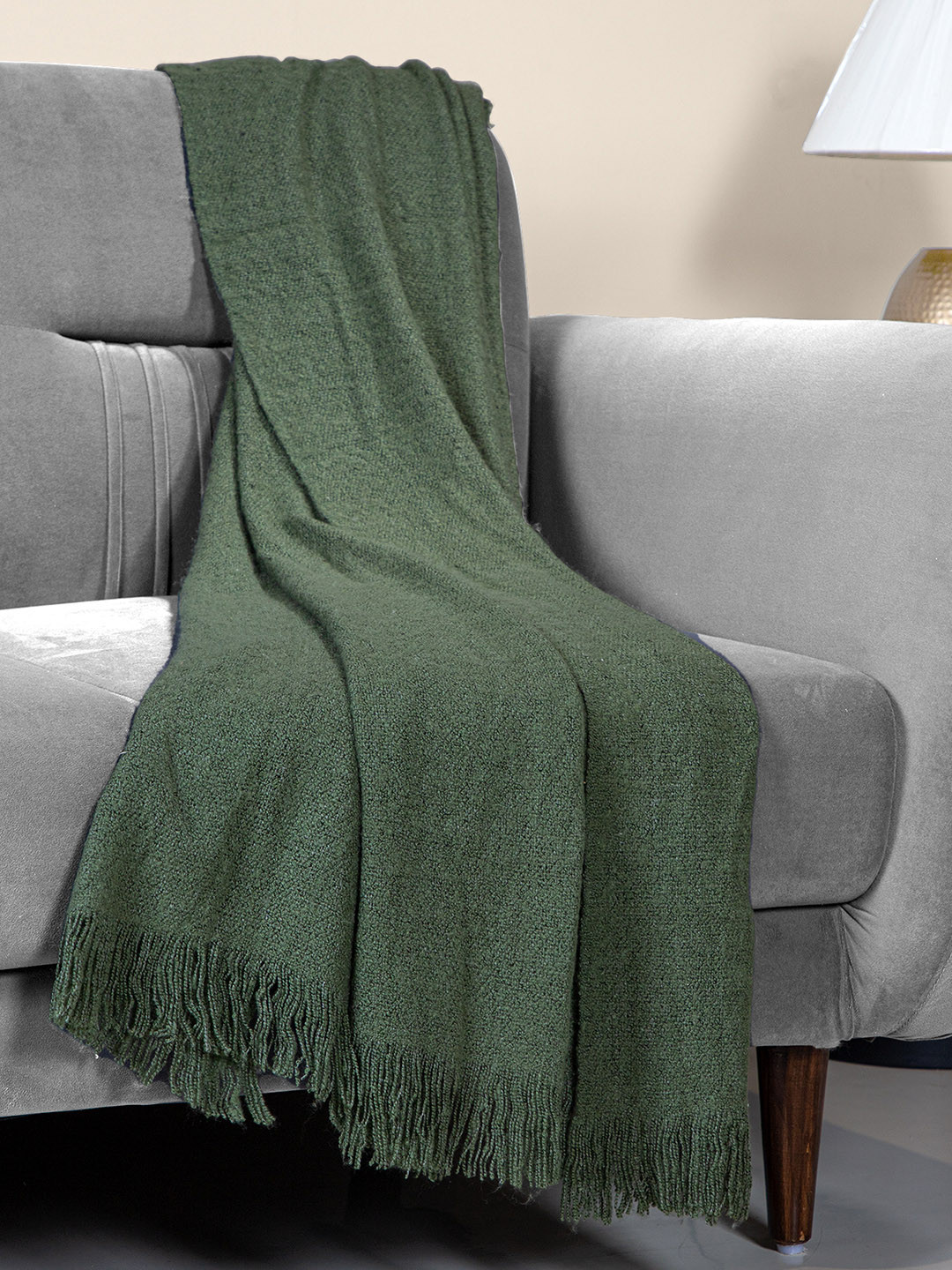 Buy Anko Green Solid Acrylic Throw - Throws for Unisex 24952366 | Myntra