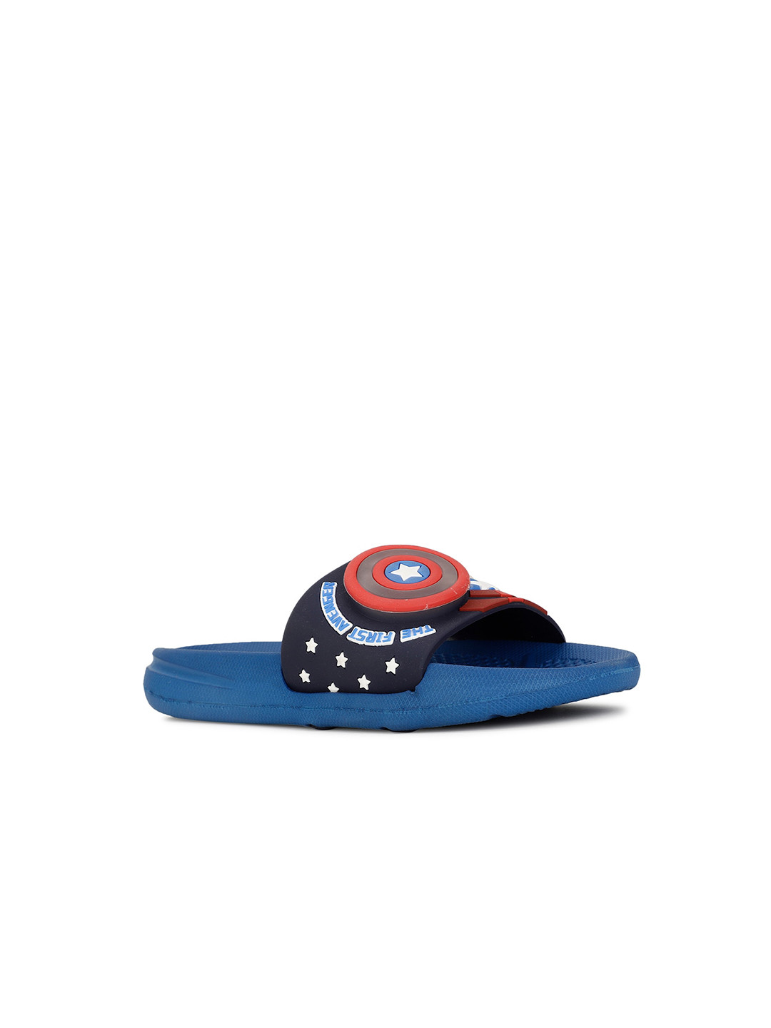 Buy Disney Boys Captain America Applique Sliders - Flip Flops for Boys ...