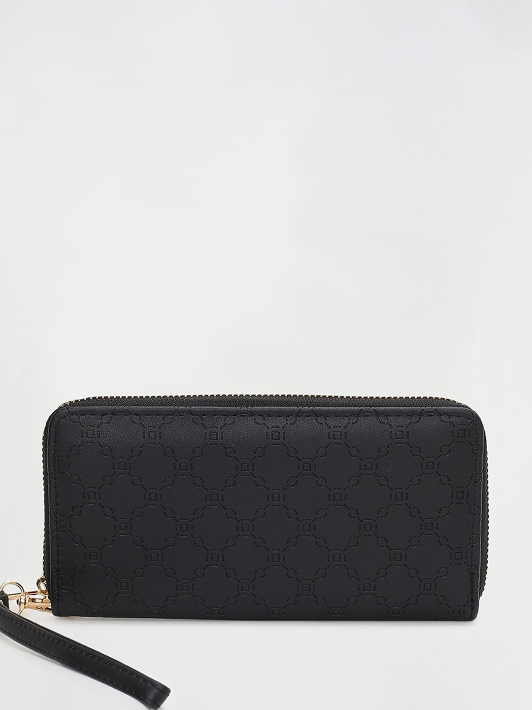 Buy Max Women Geometric Textured Zip Around Wallet - Wallets for Women ...