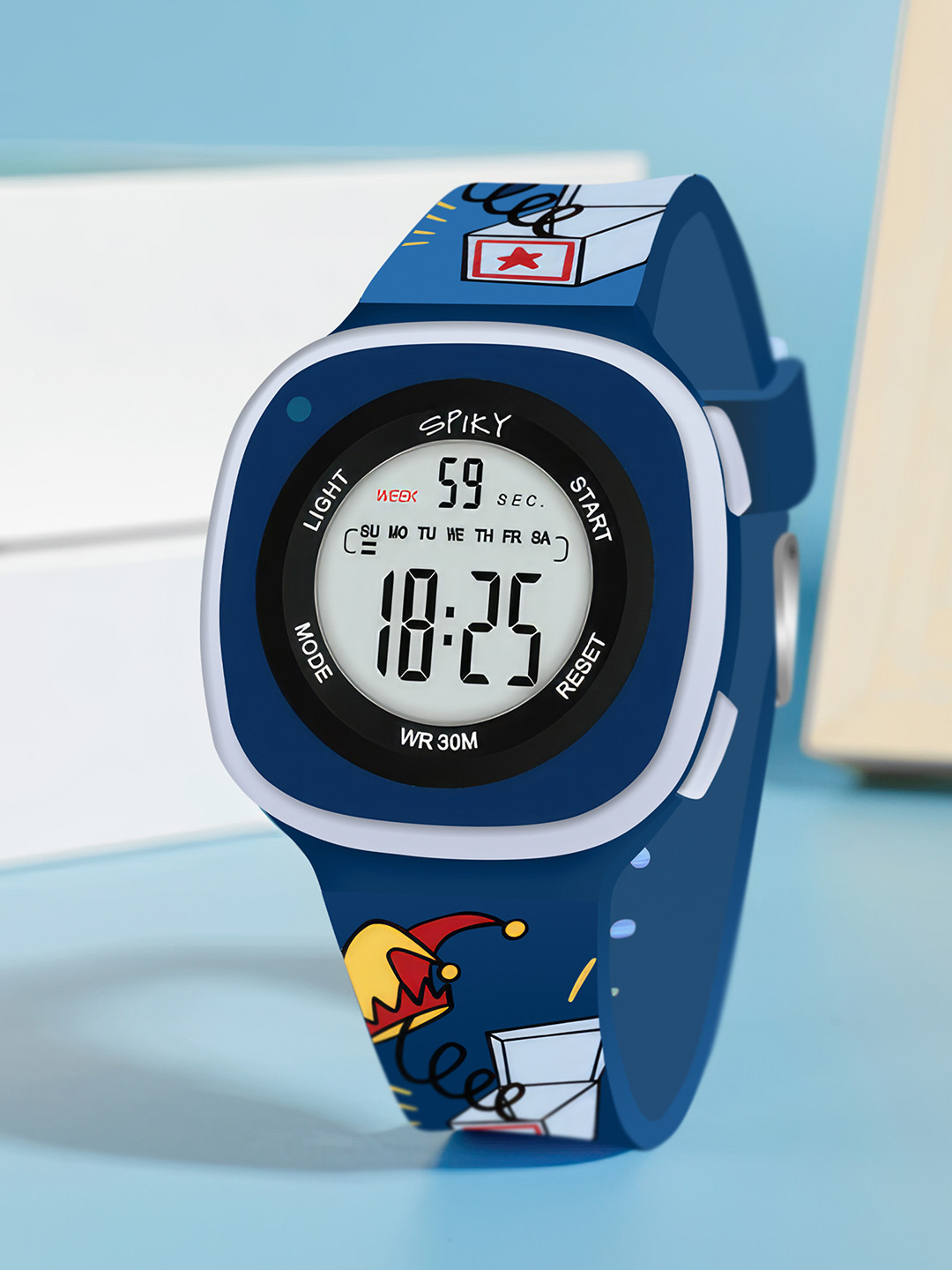 Buy Spiky Kids Water Resistance Digital Multi Function Automatic Watch ...