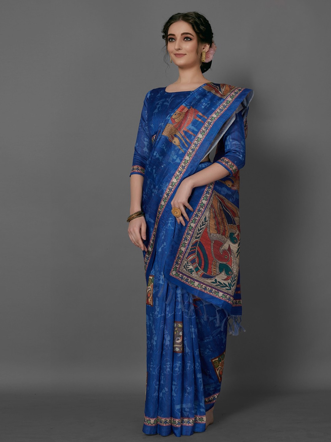 Buy Anouk Ethnic Motifs Printed Baluchari Saree Sarees For Women