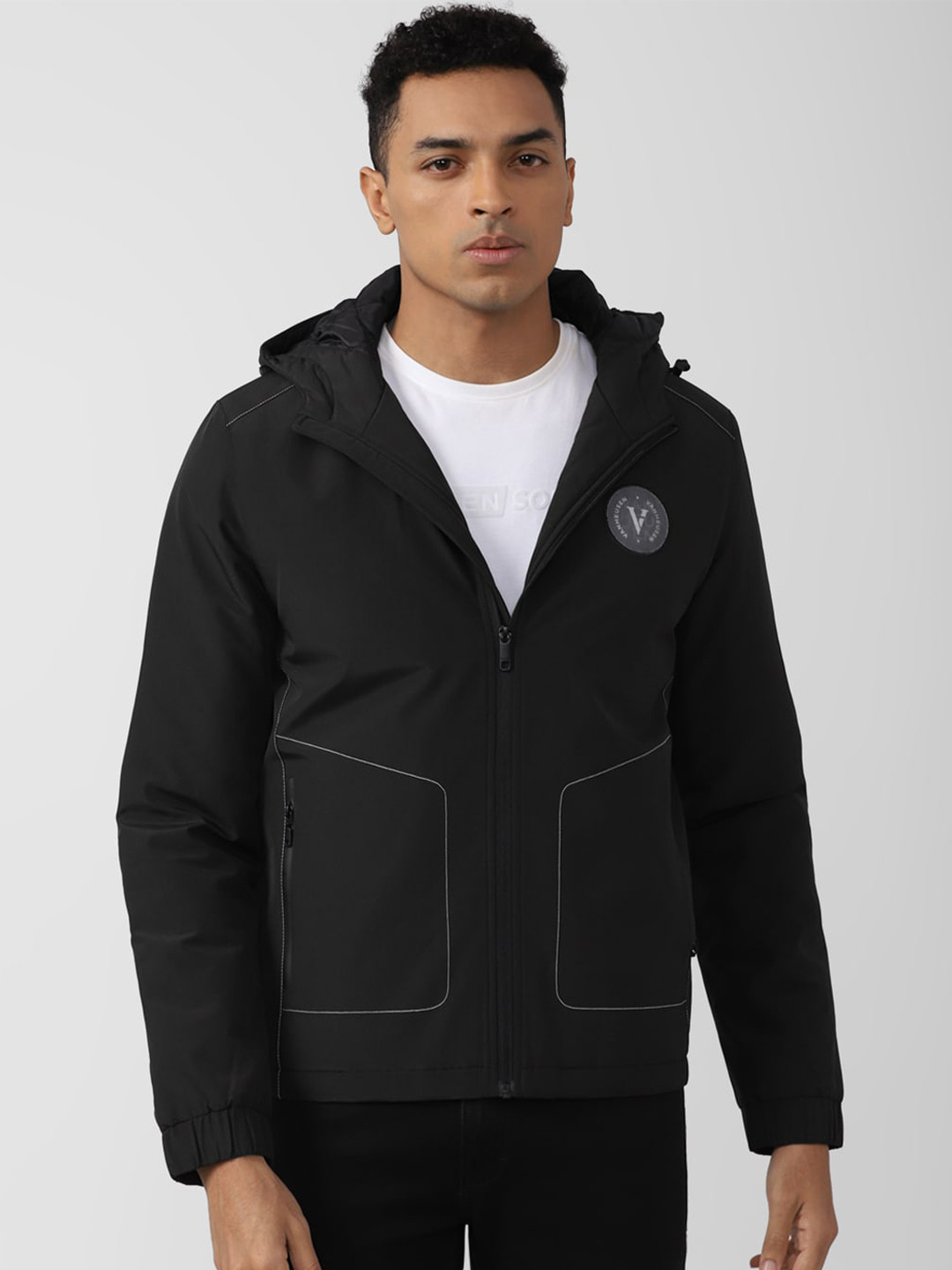 Buy Van Heusen Flex Hooded Open Front Antimicrobial Jacket - Jackets ...