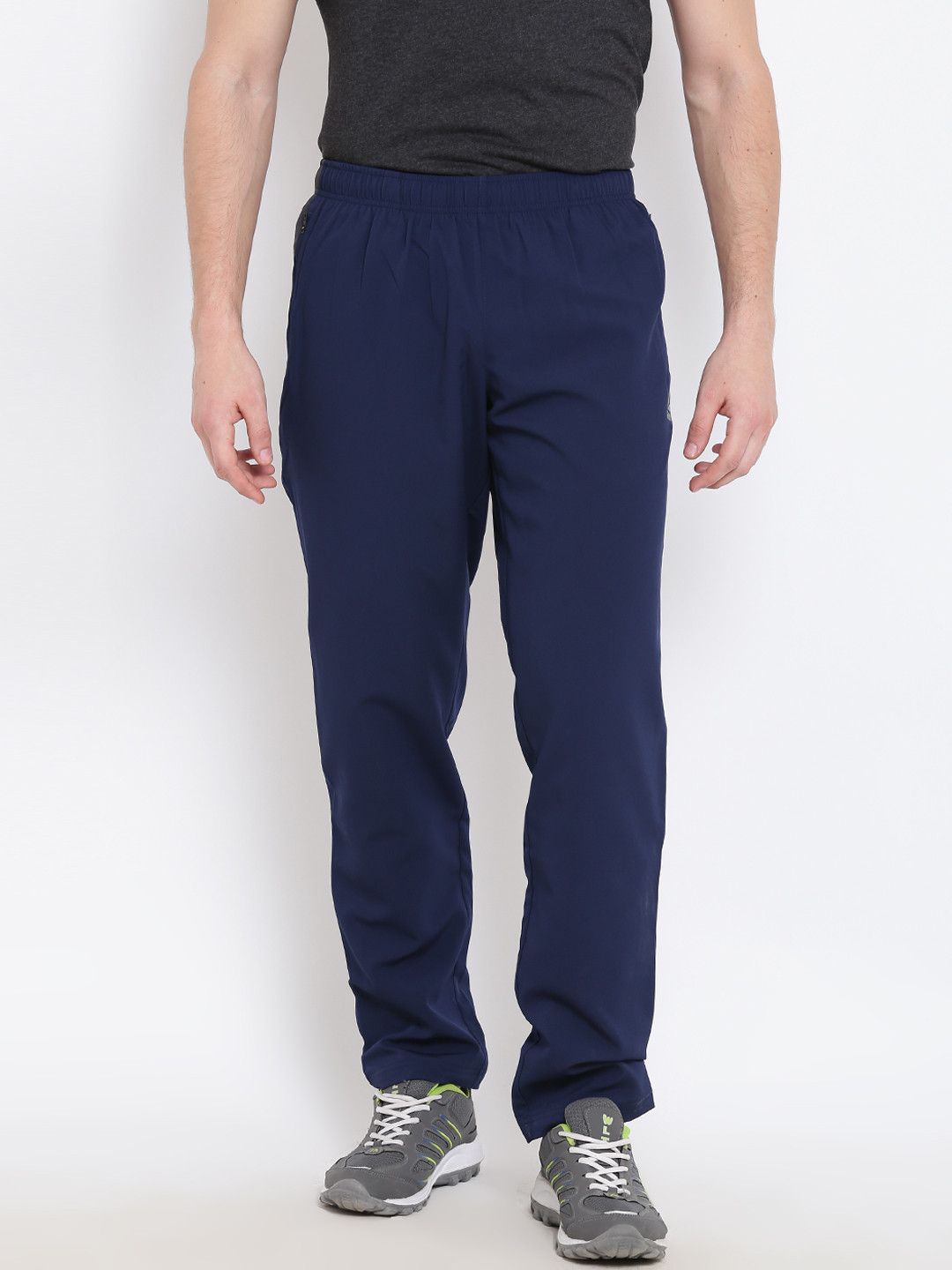 Buy Reebok Men Navy Athletic Woven Track Pants - Track Pants for Men ...