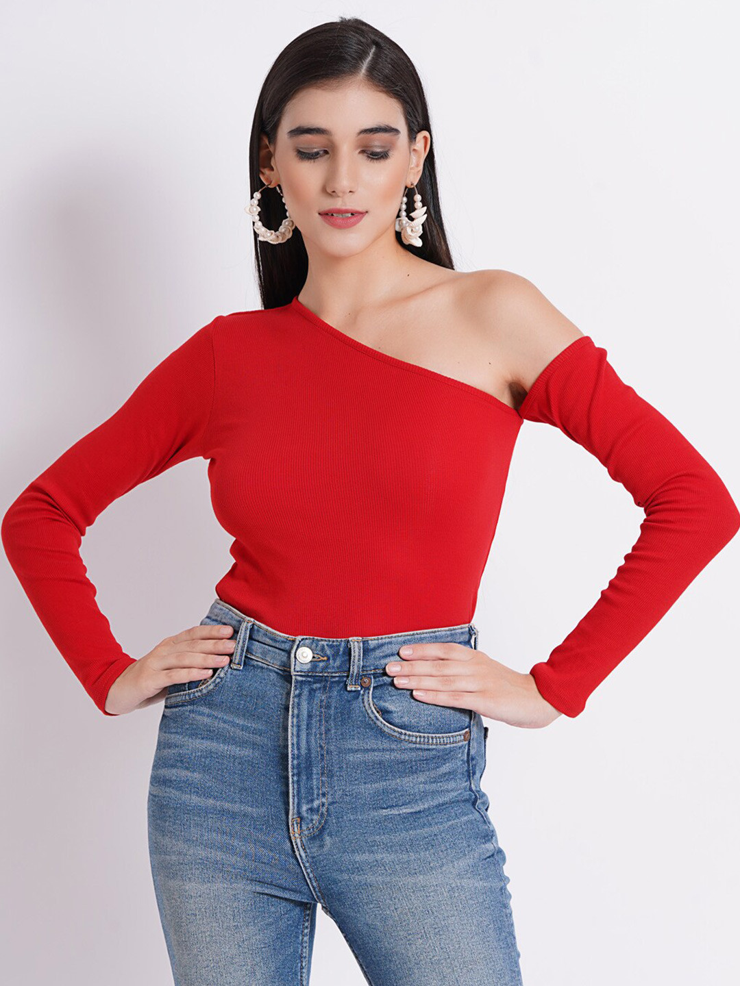 Buy SIGHTBOMB Ribbed One Shoulder Cotton Top - Tops for Women 24976112 ...