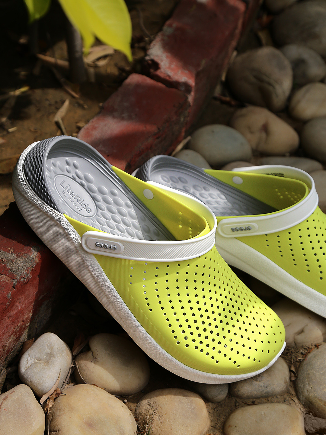 Buy Crocs Literide Men Yellow Solid Clogs - Flip Flops for Men 2497732 ...