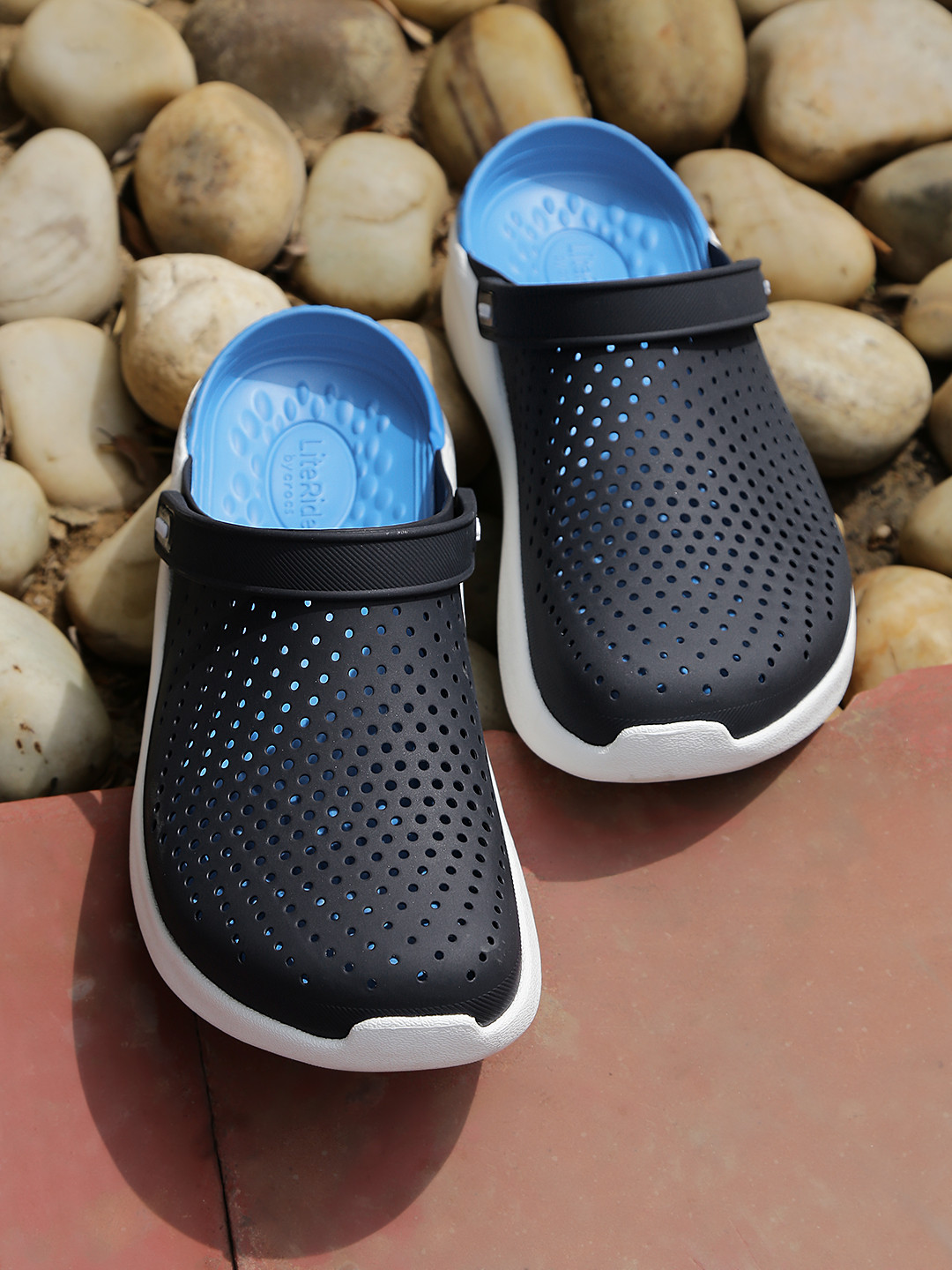 Buy Crocs Literide Men Navy Solid Clogs - Flip Flops for Men 2497733 ...