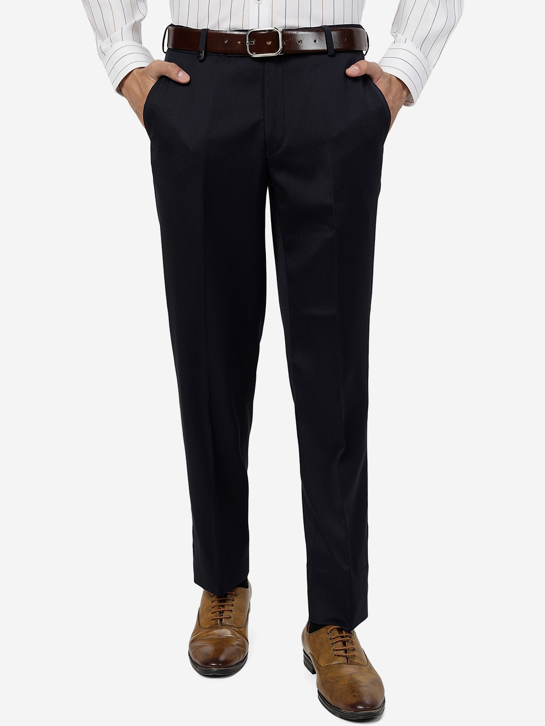 Buy JB STUDIO Men Slim Fit Formal Trousers - Trousers for Men 24977682 ...