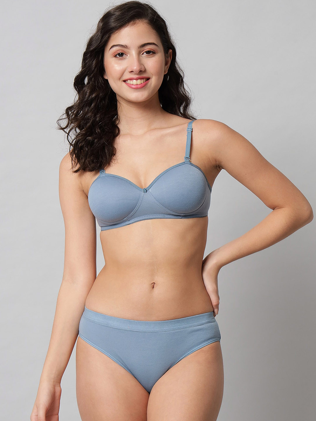 Buy Imsa Moda Lightly Padded Lingerie Set 01 Eng Set Blue 30 - Lingerie Set for Women 24980426 ...