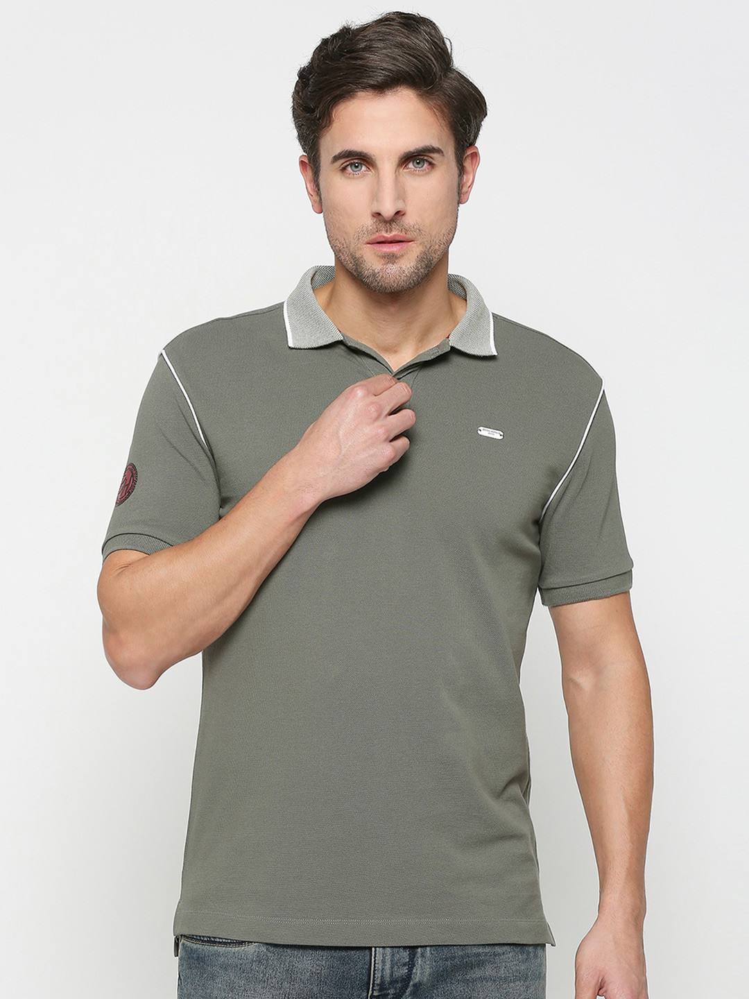 Buy Being Human Polo Collar Regular Fit Cotton Regular T Shirt ...