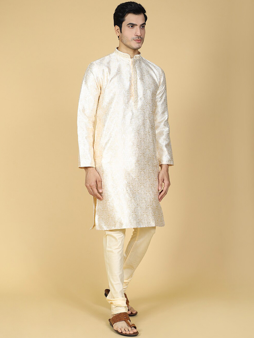 Buy Sultan The King Of Kurta Ethnic Motifs Woven Design Straight Kurta ...