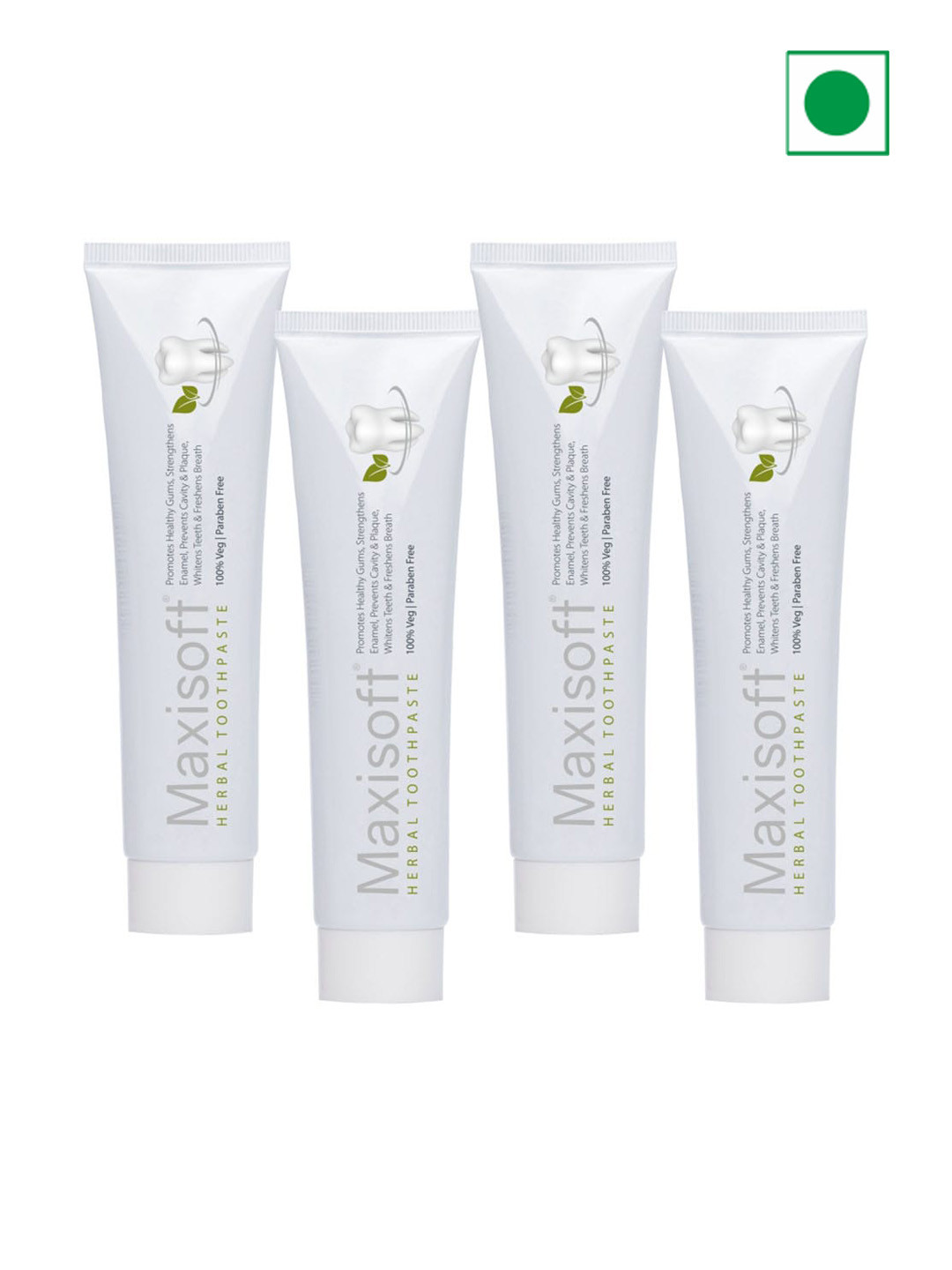 Buy Maxisoft Set Of 4 Herbal Toothpaste For Complete Protection 100g Each - Toothpaste And Tooth ...