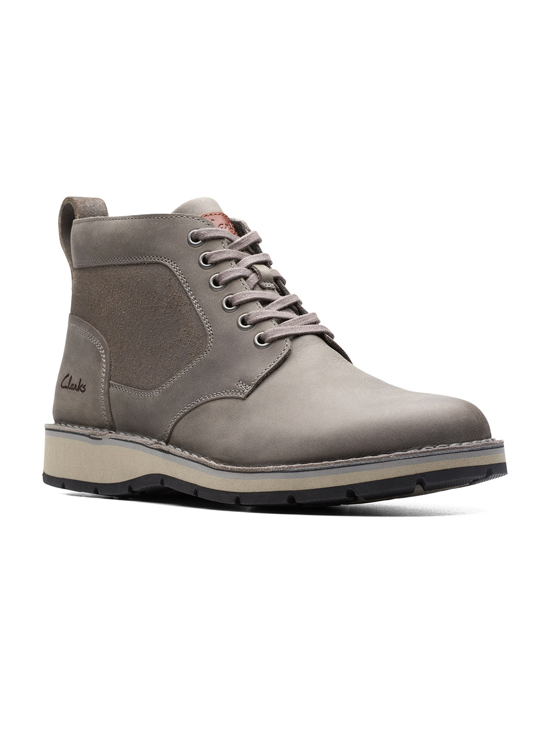 Buy Clarks Men Gravelle Mid Top Leather Regular Boots - Boots for Men ...