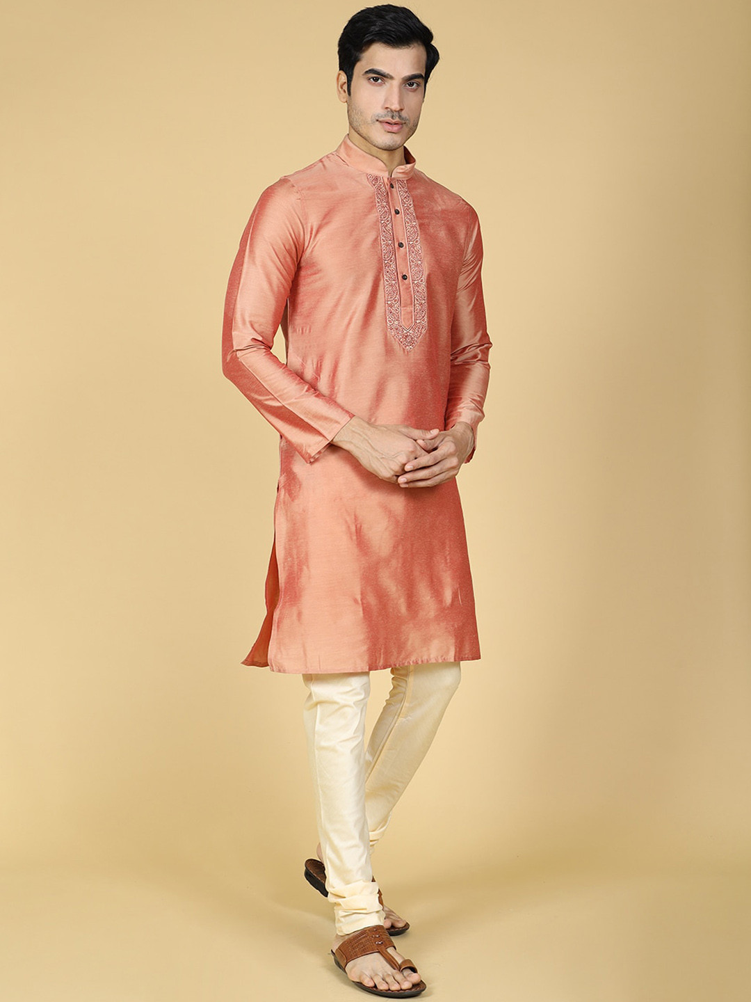 Buy Sultan The King Of Kurta Regular Thread Work Kurta With Churidar ...