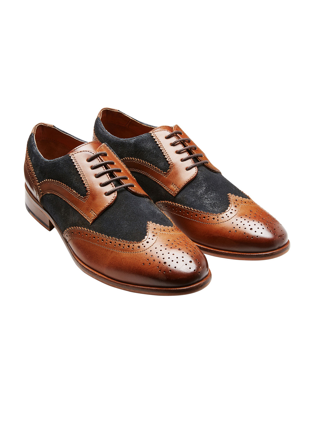 Buy Next Men Brown Leather Brogues - Formal Shoes for Men 2499992 | Myntra