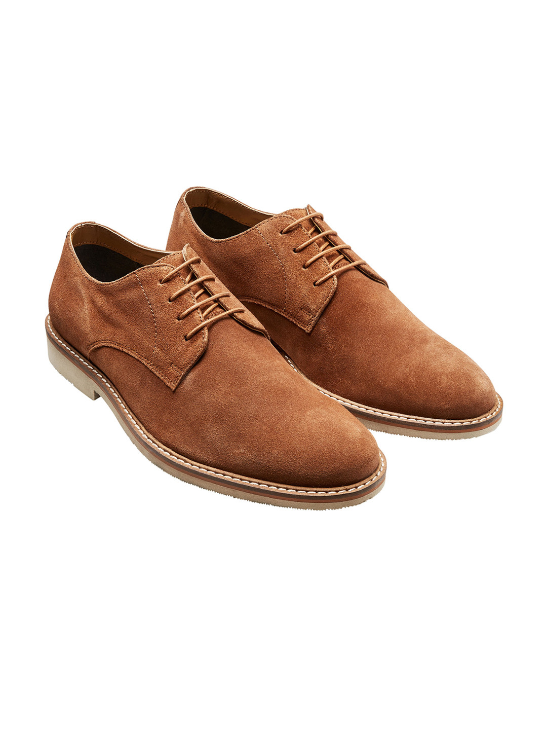 Buy NEXT Men Brown Leather Derbys - Casual Shoes for Men 2500048 | Myntra