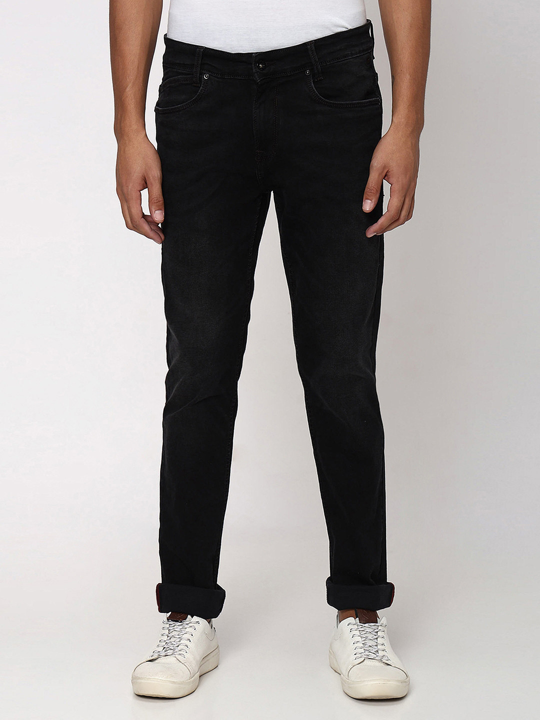 Buy Mufti Men Slim Fit Stretchable Clean Look Jeans - Jeans for Men ...