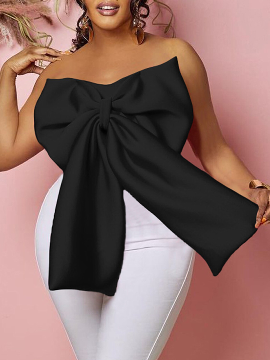 Buy LULU & SKY Bow Detailed Crop Tube Top - Tops for Women 25020680 ...