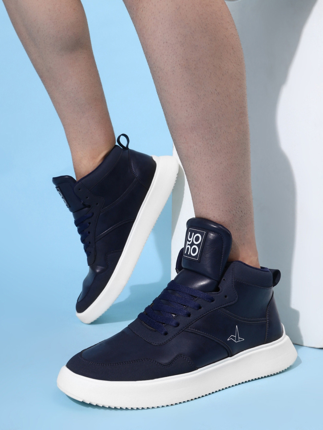 Buy Yoho Men Mid Top Colourblocked Lightweight Memory Foam Insole ...