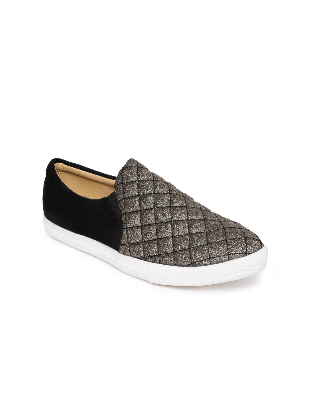 Buy Addons Women Gold Toned Sneakers - Casual Shoes for Women 2502572 ...