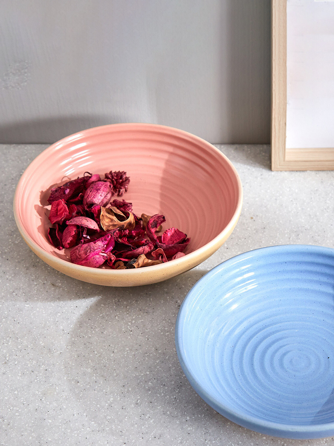 Buy Home Centre Colour Refresh Peach Coloured Ceramic Decorative Bowl ...