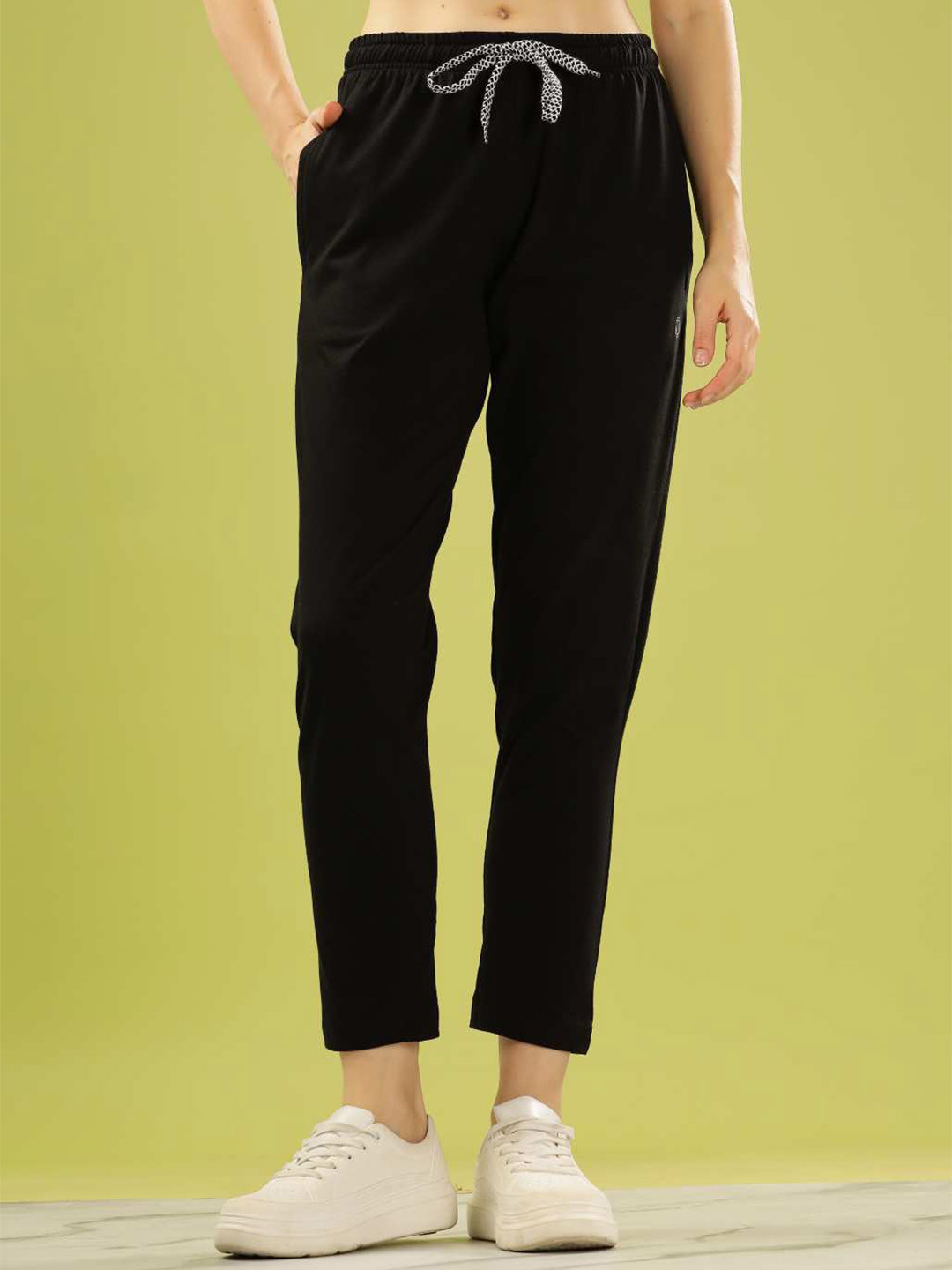 Buy Dollar Women Rapid Dry Slim Fit Pure Cotton Track Pants - Track ...