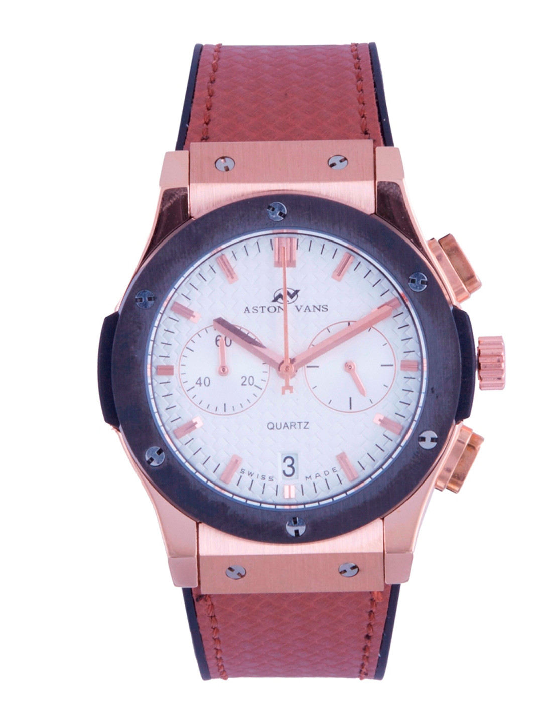 Buy Aston Vans Men White & Black Analogue Watch - Watches for Men ...