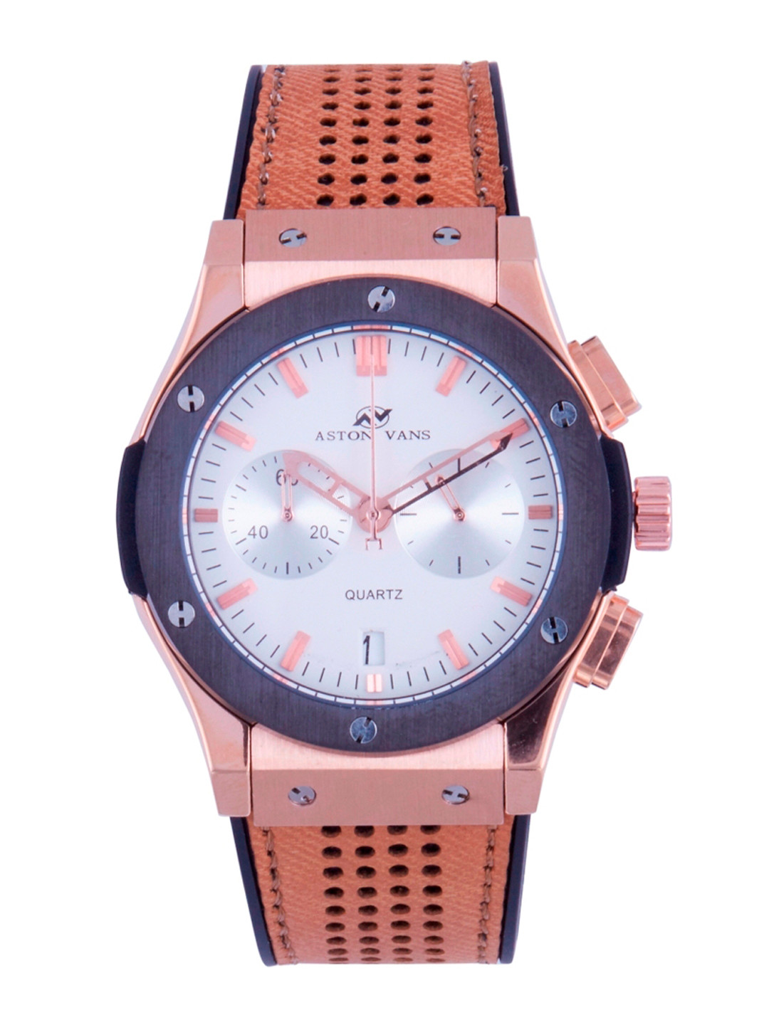 Buy Aston Vans Men White & Black Analogue Watch - Watches for Men ...