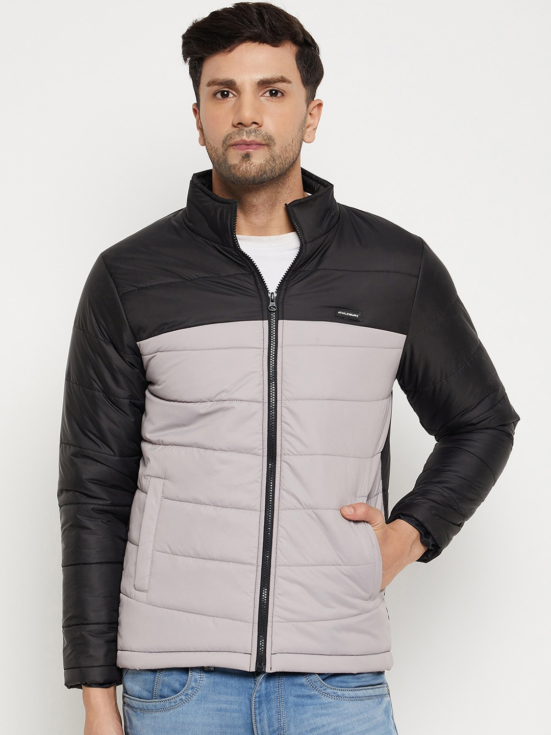Buy BETTER THINK Colourblocked Lightweight Puffer Jacket - Jackets for ...