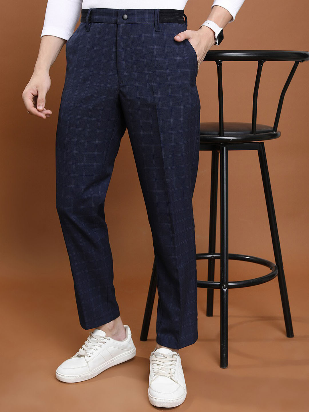 Buy HIGHLANDER Men Checked Regular Trousers - Trousers for Men 25045958 ...