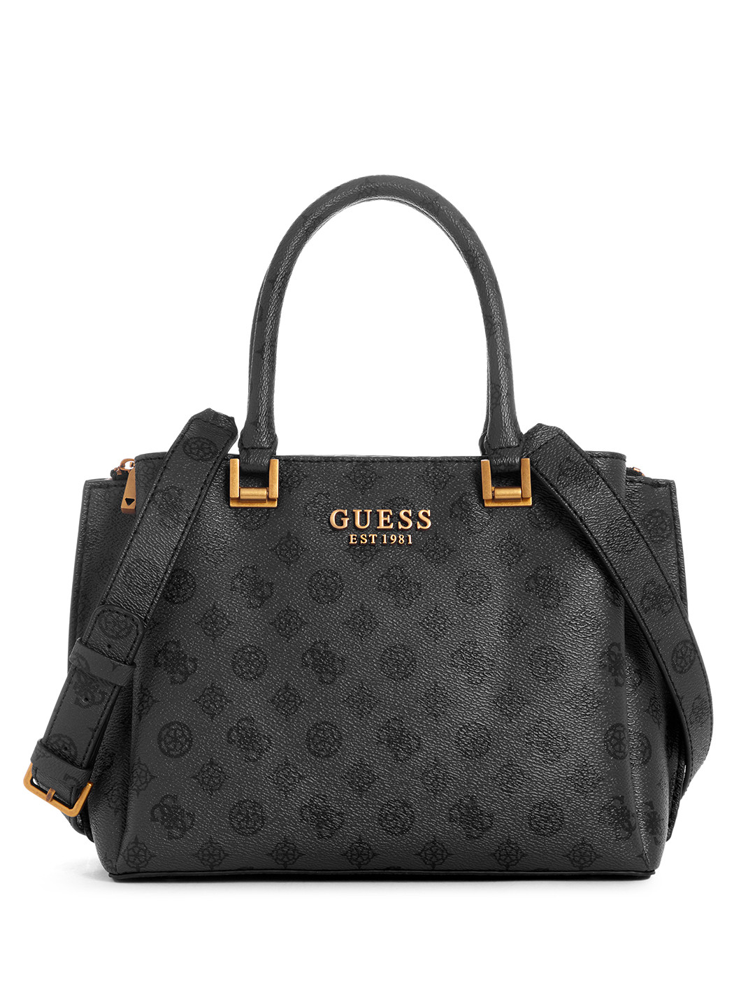 Buy GUESS Brand Logo Printed Structured Handheld Bag - Handbags for ...