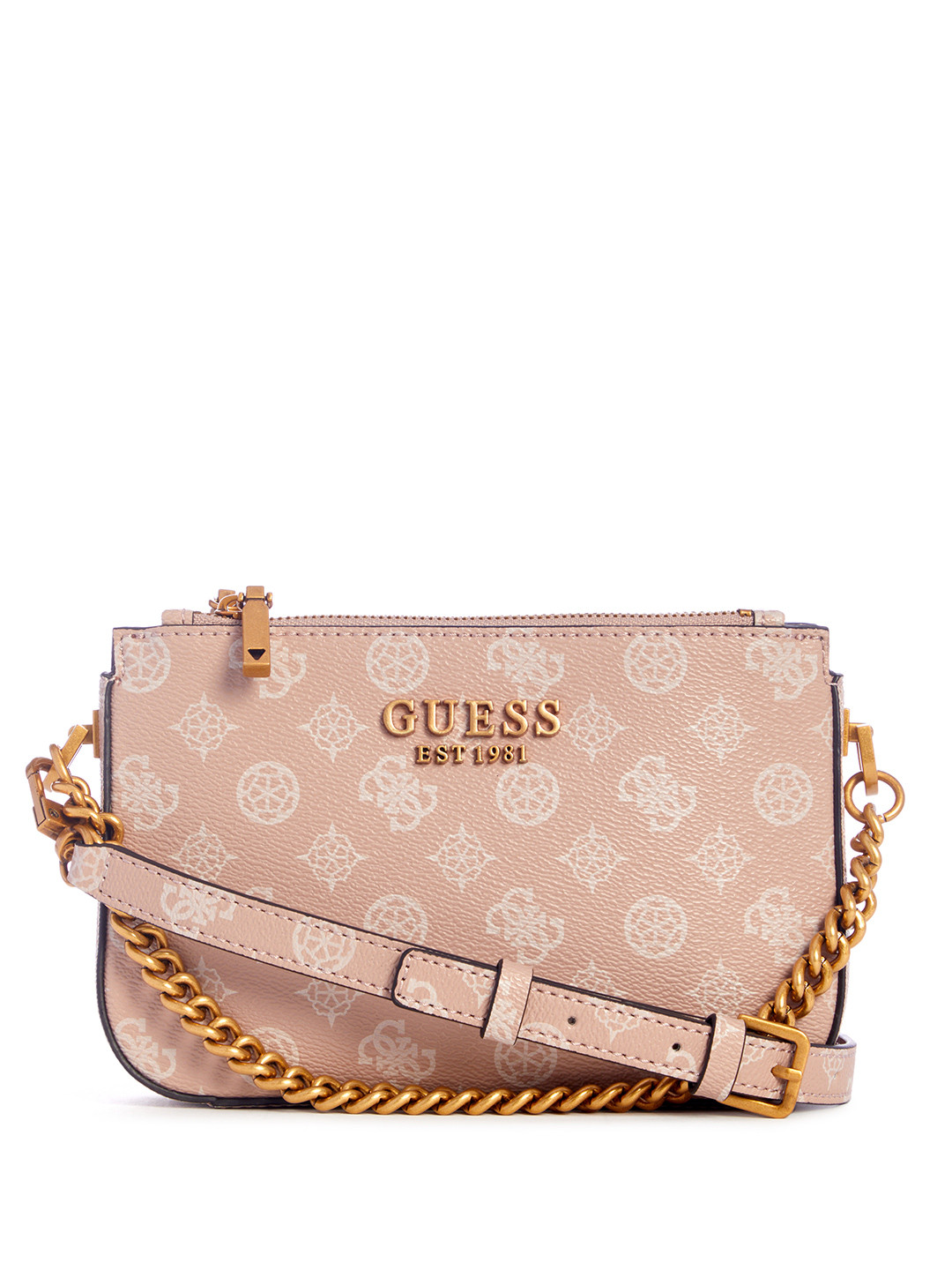 Buy GUESS Brand Logo Printed Structured Sling Bag - Handbags for Women ...