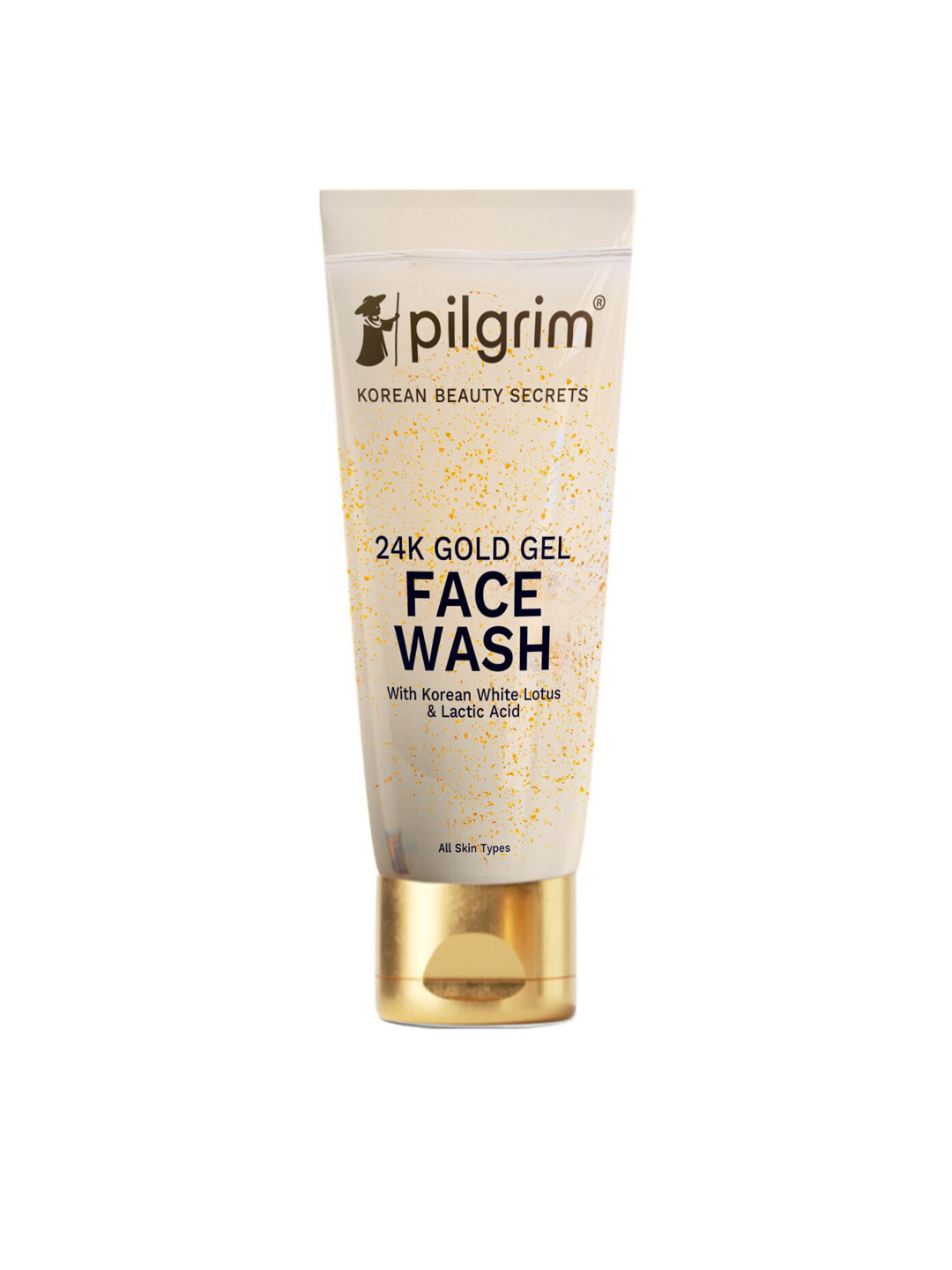 Buy Pilgrim 24K Gold Gel Face Wash With Korean White Lotus & Lactic ...