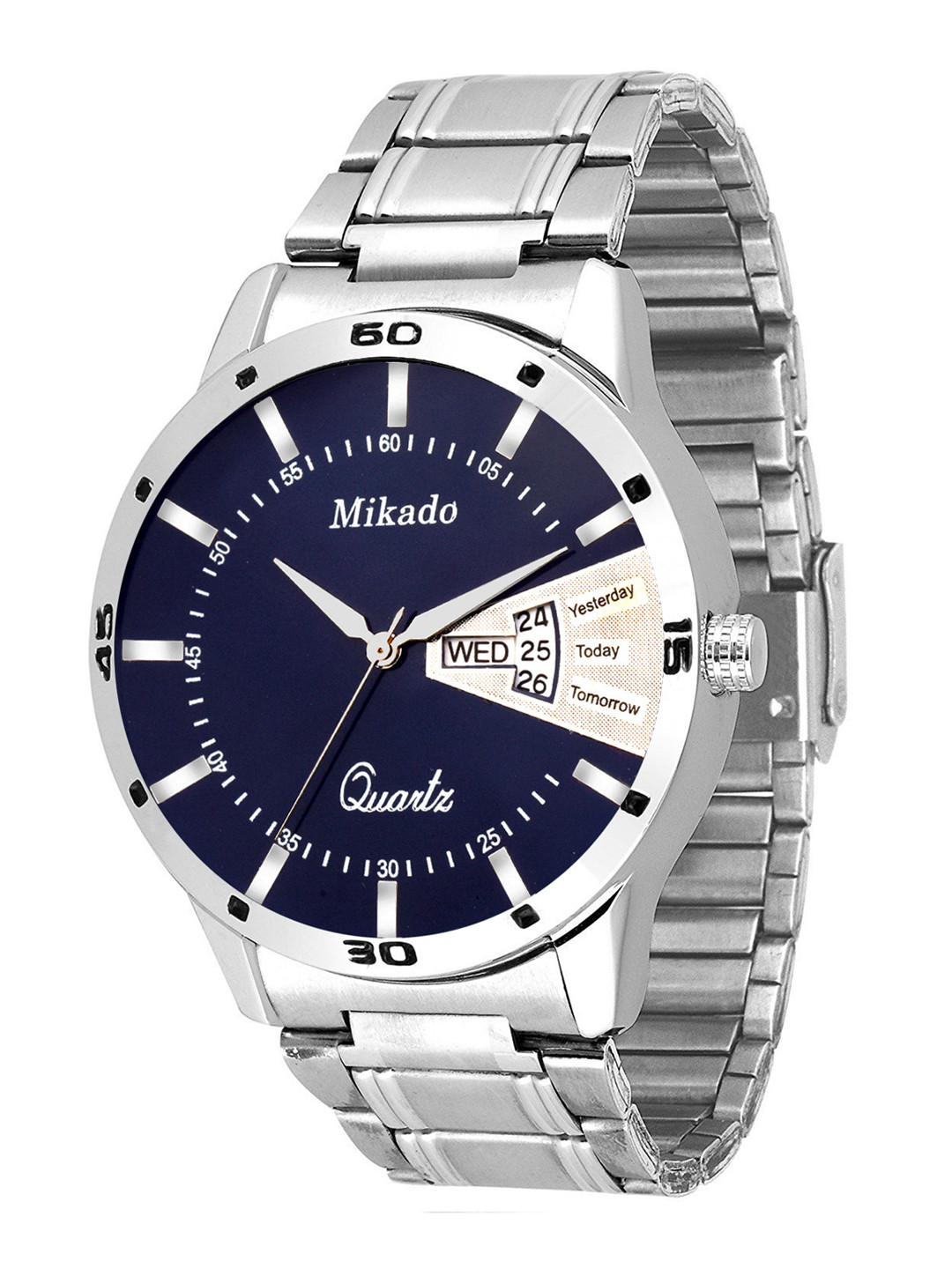 Buy Mikado Men Silver Toned Analogue Watch - Watches for Men 2506421 ...